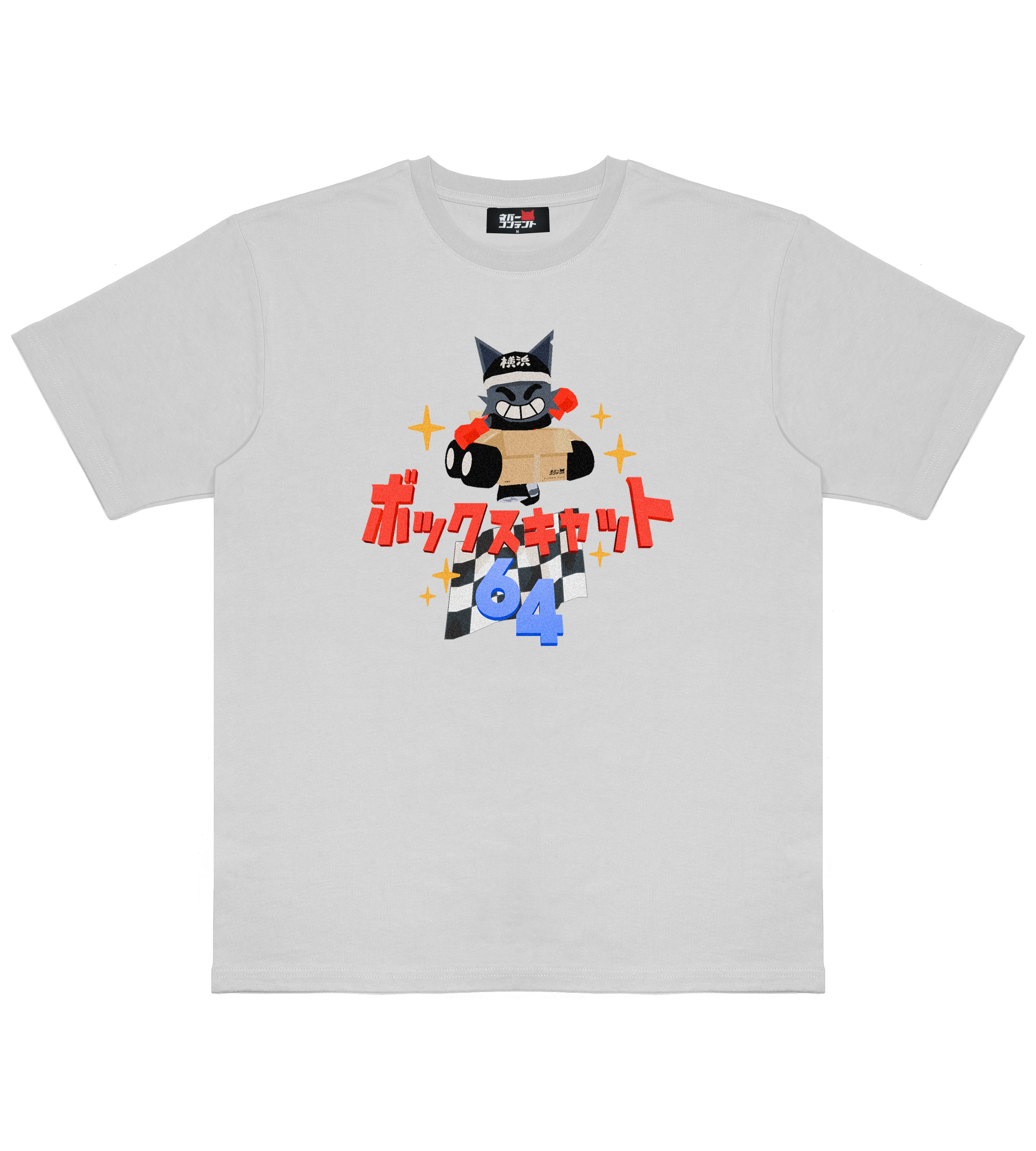 BOXCAT64 - Faded Bone Shirt